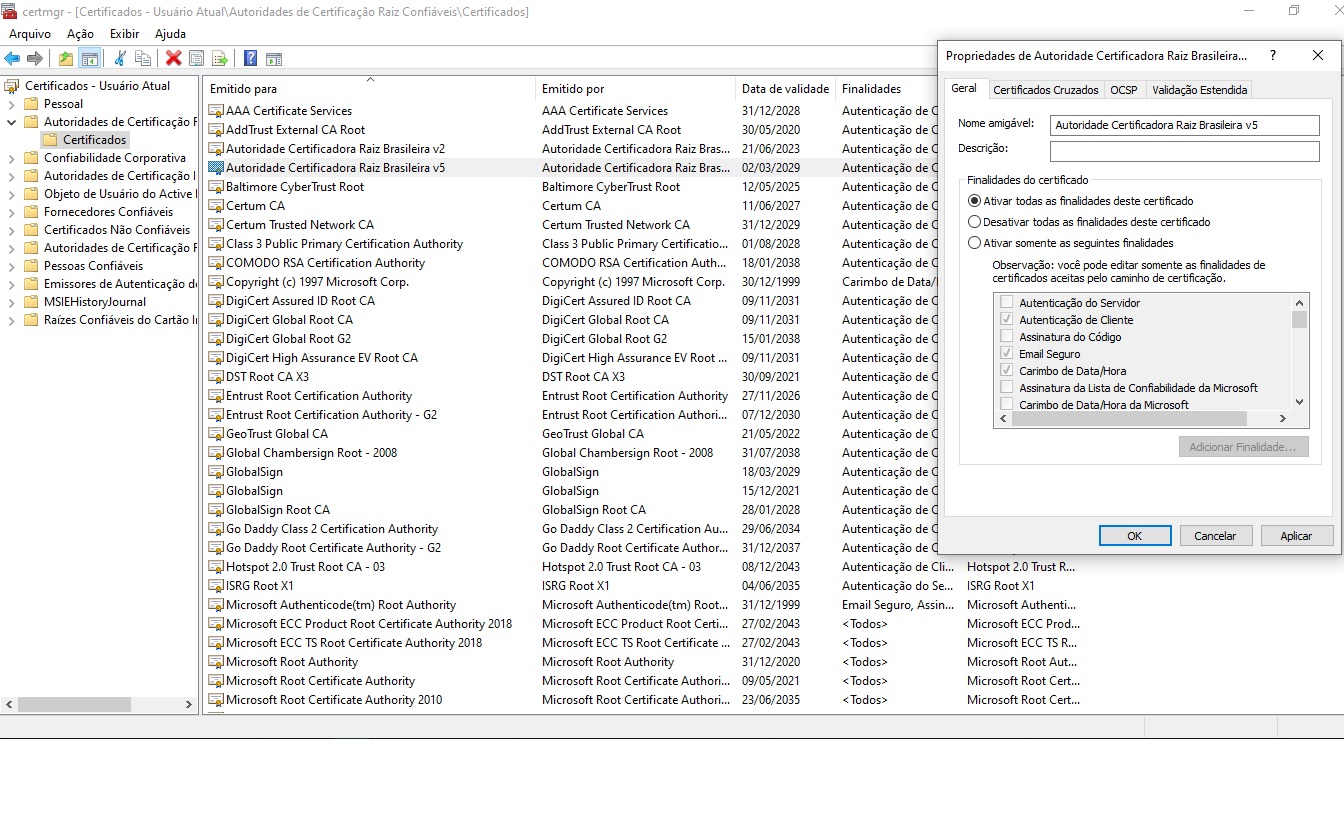 Erro: Não foi possível criar um canal seguro para SSL/TLS Certificado A1/A3 · Issue #1110 ...